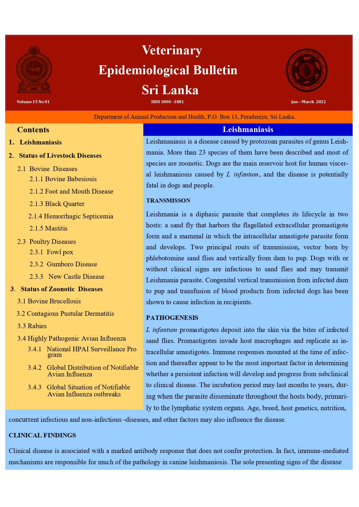 DAPH Publications - Department of Animal Production and Health